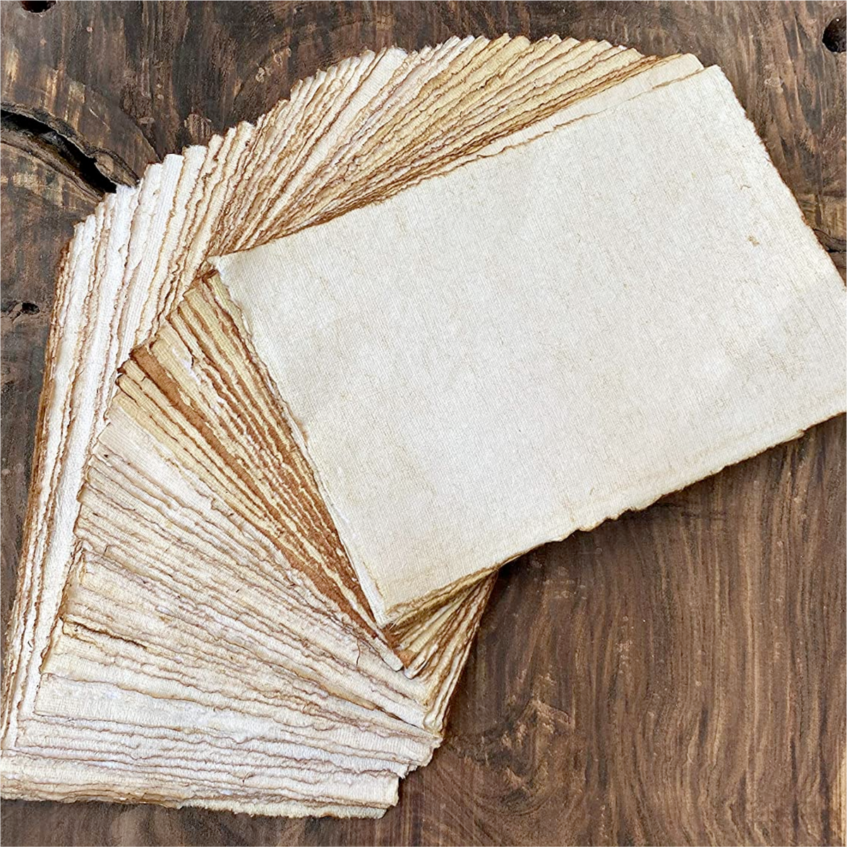 Handmade Vintage Deckle Edge Paper - 150 GSM - Multiple Sizes - 25/50 ...